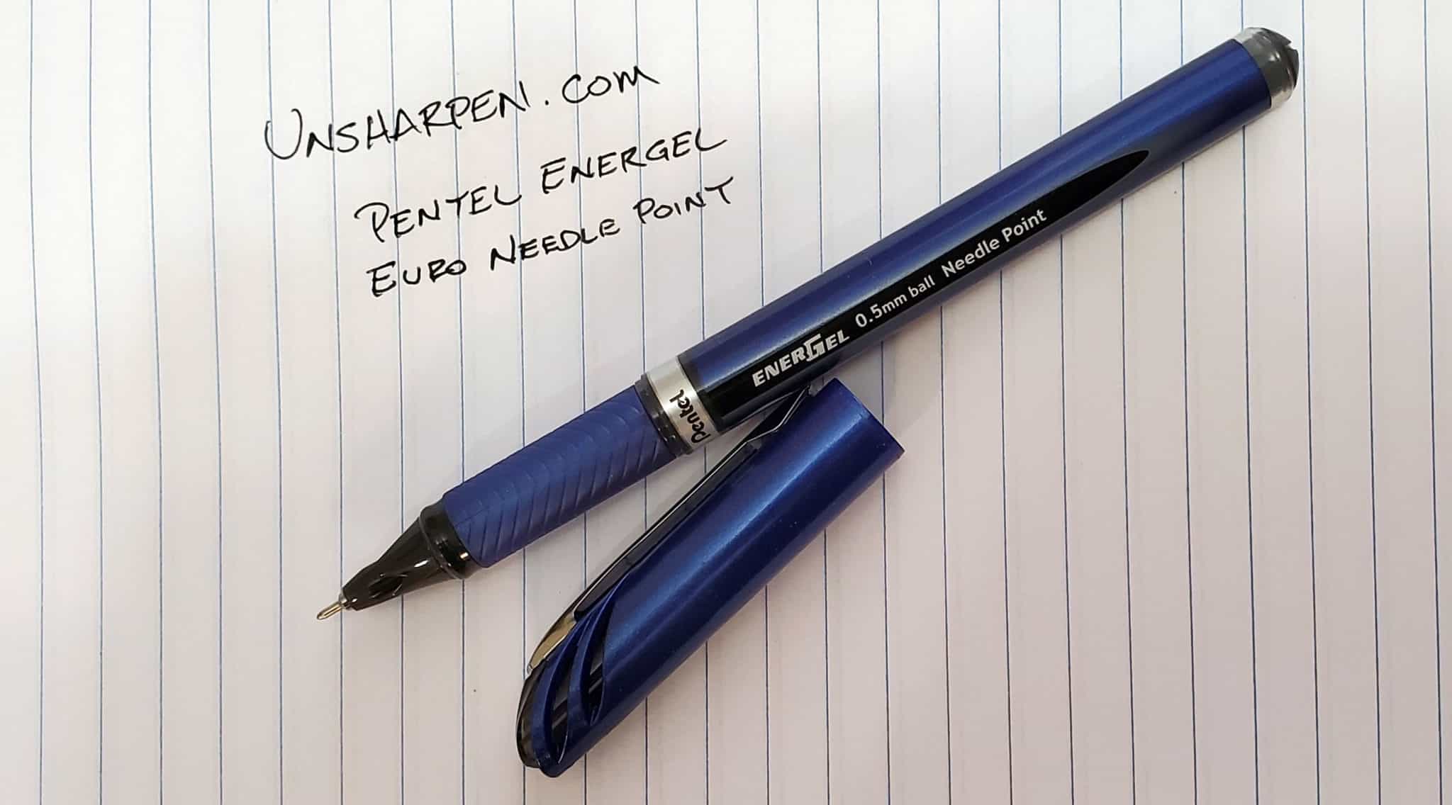 Pentel EnerGel Euro Needle Point Gel Pen | Unsharpen