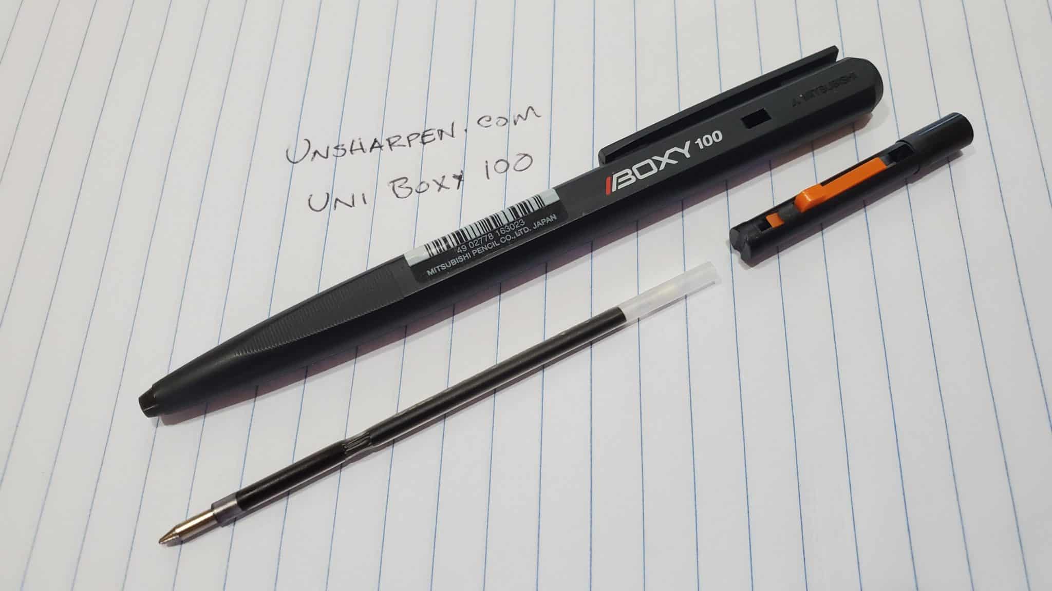 Uni Boxy 100 Ballpoint Pen | Unsharpen
